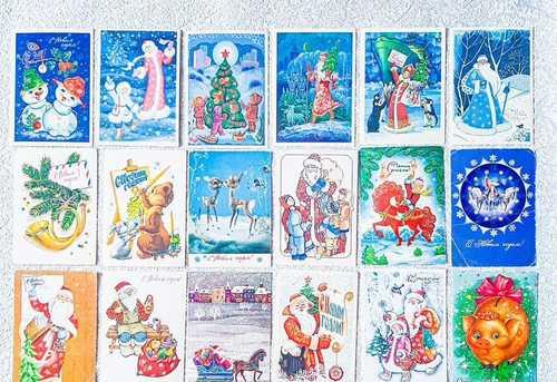 Советские новогодние открытки СССР и другие