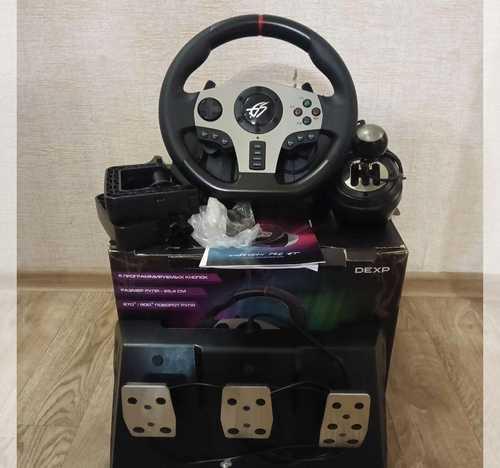 Игровой руль dexp wheelman pro gt 900