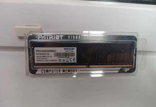 Patriot Memory SL 8 гб DDR4 3200 мгц dimm CL22