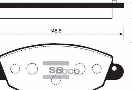 Колодки торм.пер. SP2030 Sangsin brake