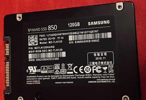 SSD samsung 850 120gb