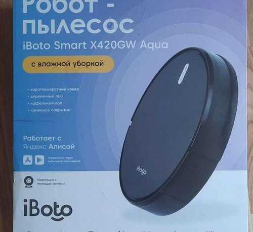 Робот-пылесос iBoto smart Х420GW aqua, черный