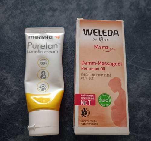 Medela Purelan крем и масло Weleda