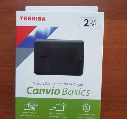 Внешний жесткий диск Toshiba 2 тб   кейс