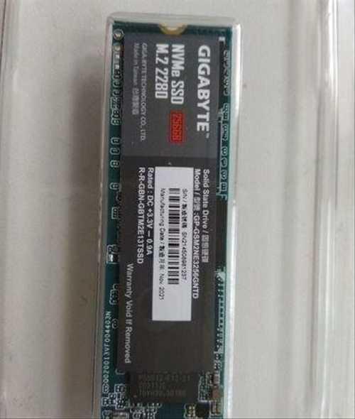 256 NVMe SSD M.2 накопитель gigabyte