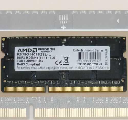 Sodimm ddr3 8 gb память для ноутбука