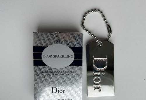 Dior sparkling брелок блеск помада 002