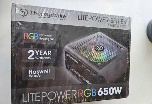 Блок питания thermaltake litepower rgb 650 w