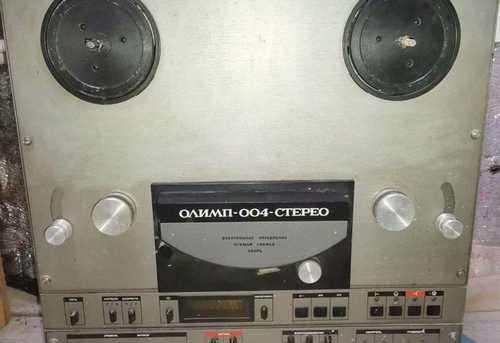 Катушечный магнитофон олимп 005 стерео