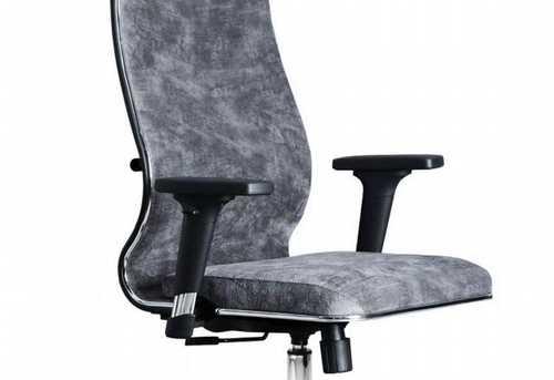 Офисное кресло Метта L 1m 42/K, велюр, светло-серы