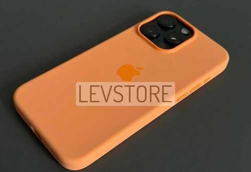 Чехол силикон на iPhone 15/Pro/Max Orange Sorbet