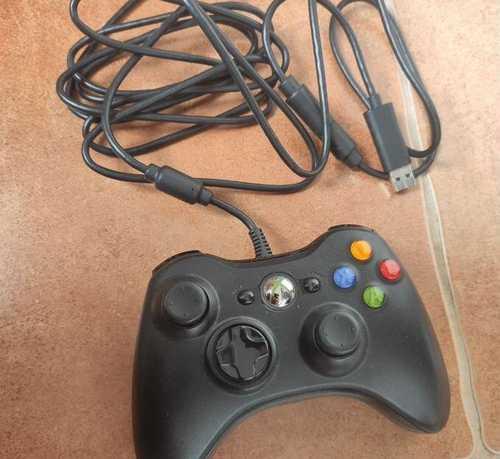 Проводной геймпад Xbox 360 от компании Microsoft
