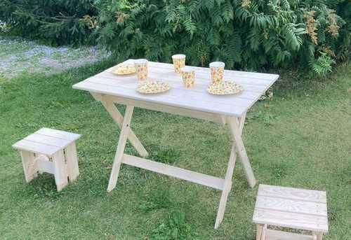 Стол складной деревянный для дома/дачи/сада
