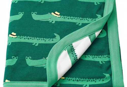 Детское одеяло/плед Икеа реранде с крокодилами