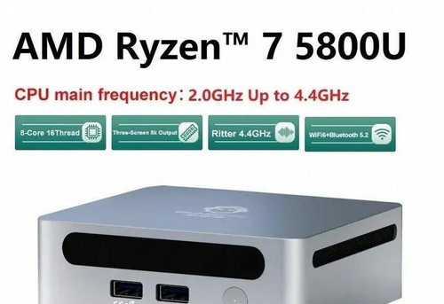 Игровой мини пк GenMachine AMD Ryzen 7 5800U Zеn 3