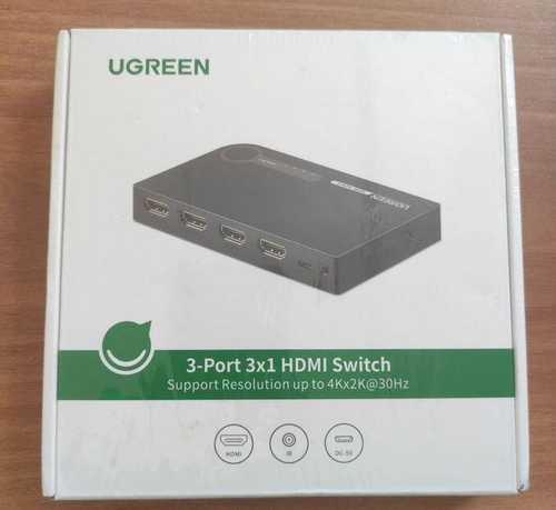 Hdmi Switch 3-port 3x1 Ugreen