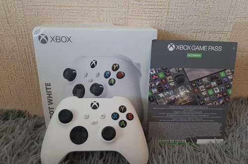 Геймпад белый для Xbox / пк + подписка gamepass