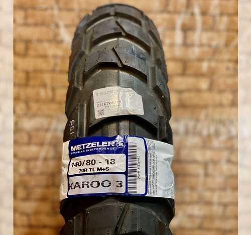 140/80 R18 Metzeler Karoo 3 №188 новая мото шина