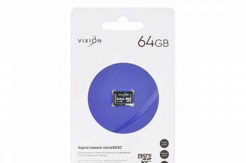 Vixion 64Gb Class 10, без адаптера