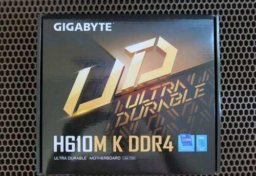Gigabyte H610M K DDR4 lga1700 новая