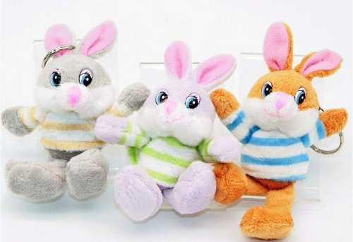 Заяц, кролик, брелок, маленькая игрушка мягкая
