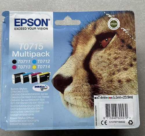 Epson T0715 Multipack набор картриджей