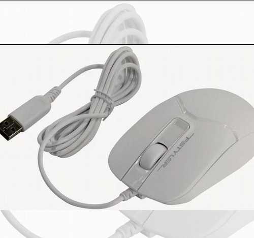 Проводная Мышь A4Tech FSTyler FM12 white White