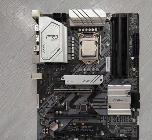 Комплект ASRock Z590 Pro4+Intel i5 11400f+16 Гб