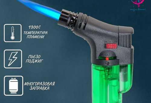 Газовая мини-горелка турбо-зажигалка с подставкой