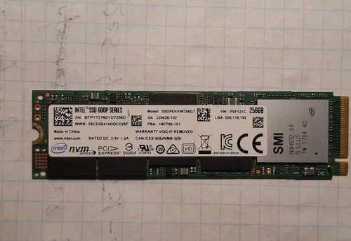 SSD Intel 600p 256gb M.2 NVMe PCle 3.0x4