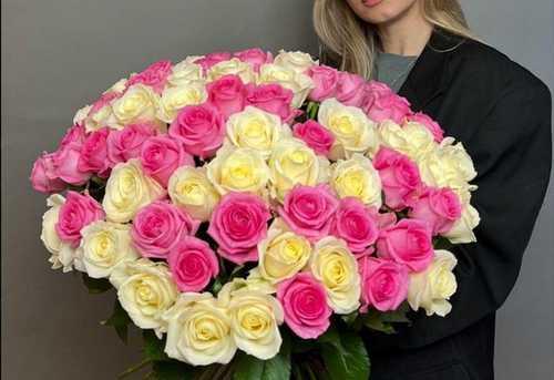 Букет роз 5, 9, 15, 25, 51 шт цветы с доставкой