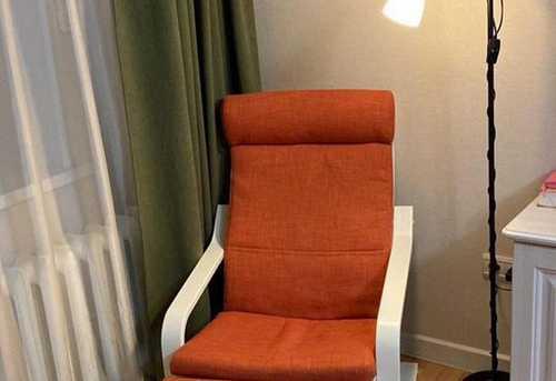 Кресло качалка IKEA с пуфиком