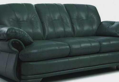 Кожаный диван Фортуна 3 3-мест без мех-ма дизайн 1