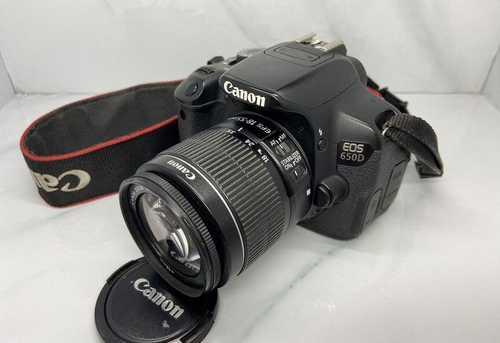 Зеркальный фотоаппарат Canon 650D + 18-55mm
