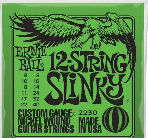 Cтруны для двенадцатиструнной гитары Ernie Ball 2230