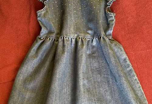 Платье джинсовое 128