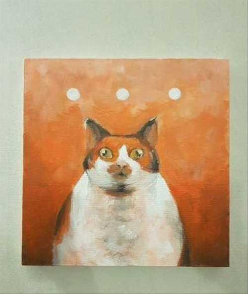Картина "Замешательство жирного кота"
