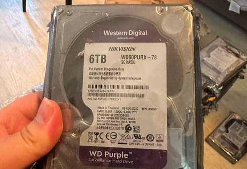 Жесткий диск WD Purple 6TB WD60purx-78