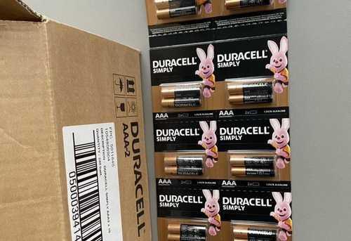 Батарейки duracell AAA