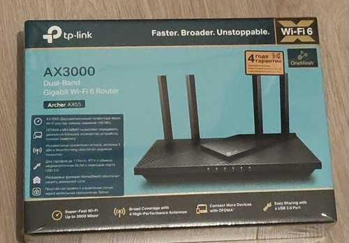 Wifi роутер tp-link archer AX55. wifi 6. Mesh