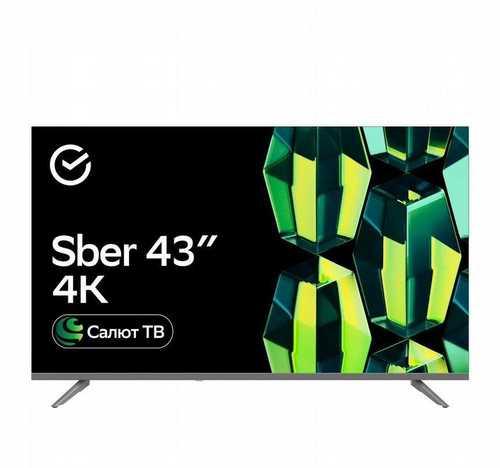 Sber Телевизор SDX-43U4014 43" 4K UHD, серебристый