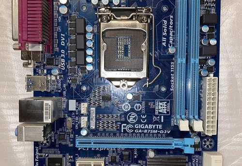 Материнская плата gigabyte LGA1155 GA-B75M-D3V