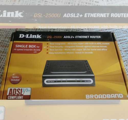 Интернет роутер D-Link DSL 2500U