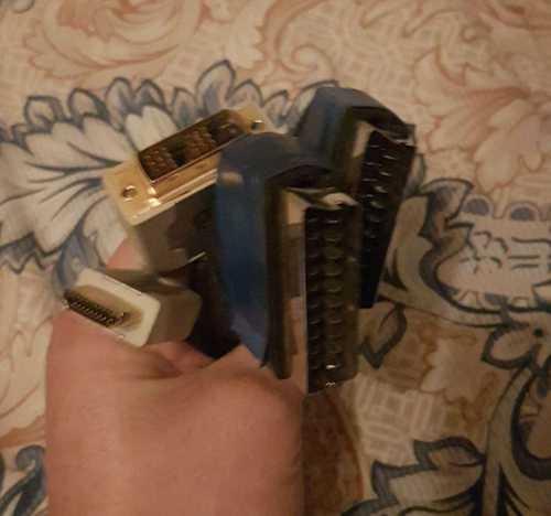 Кабель DVI-D to hdmi, scart 2 м