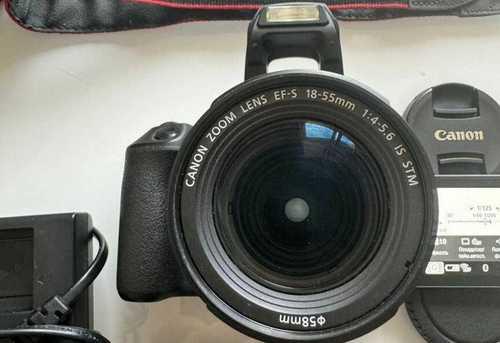 Зеркальный фотоаппарат canon 250 D kit 4k