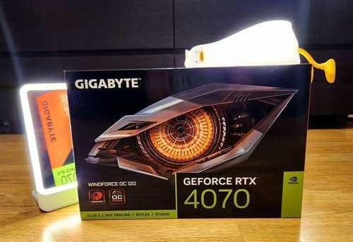 Видеокарта gigabyte GeForce RTX 4070 windforce OC