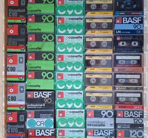 Кассеты Basf C 90, Basf LH 90, Basf chromdioxid 90