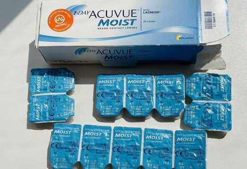 Линзы контактные 1 day acuvue moist на -2