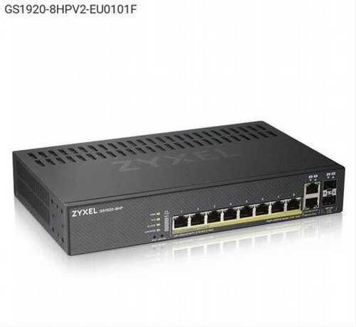 Коммутатор zyxel GS1920-8HPv2 8-PoE Smart 10-ports