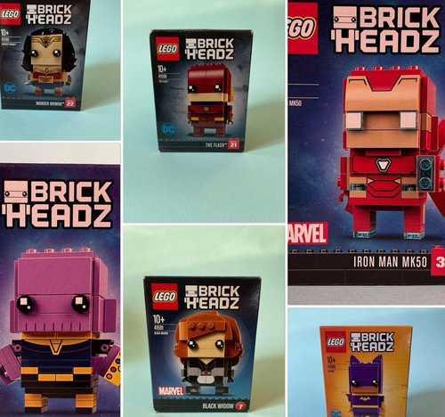 Конструктор Lego BrickHeadz Marvel and DC новые